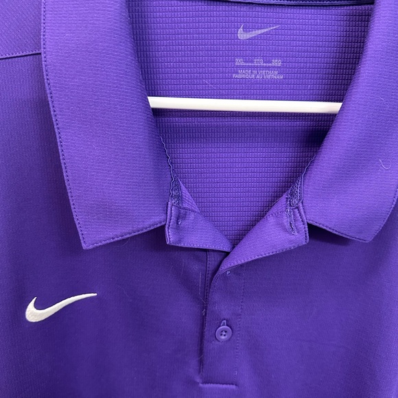 Nike | Shirts | Nike Purple Performance Polo Shirt | Poshmark